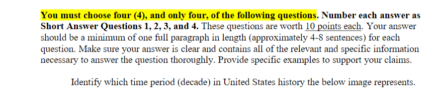 You must choose four (4), and only four, of the | Chegg.com