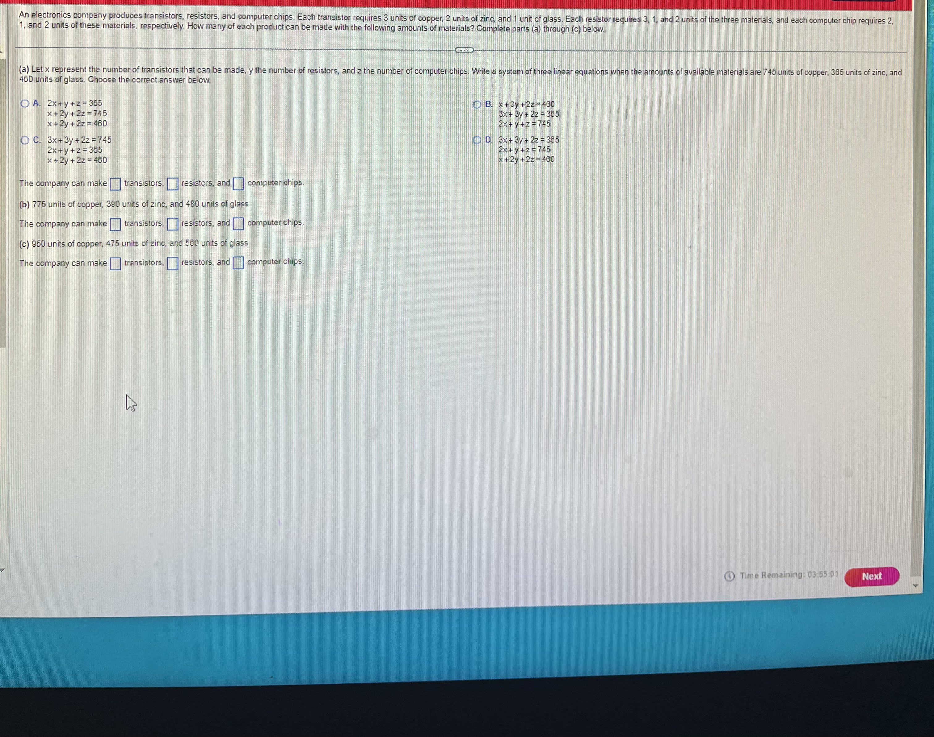 Solved 1, ﻿and 2 ﻿units of these materials, respectively. | Chegg.com