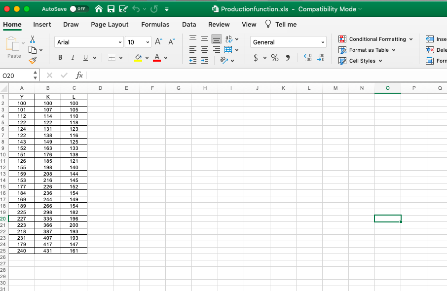 o AutoSave OFF ABES 5- inventory.xls - Compatibility | Chegg.com