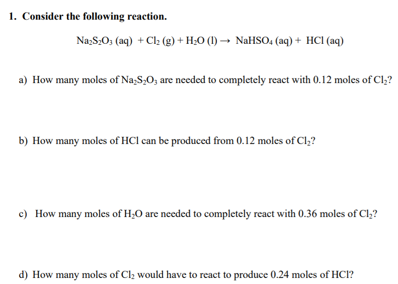 Na2s2o3- Cl2 Redox Practice 2 Ques Sol Acjc Junior College