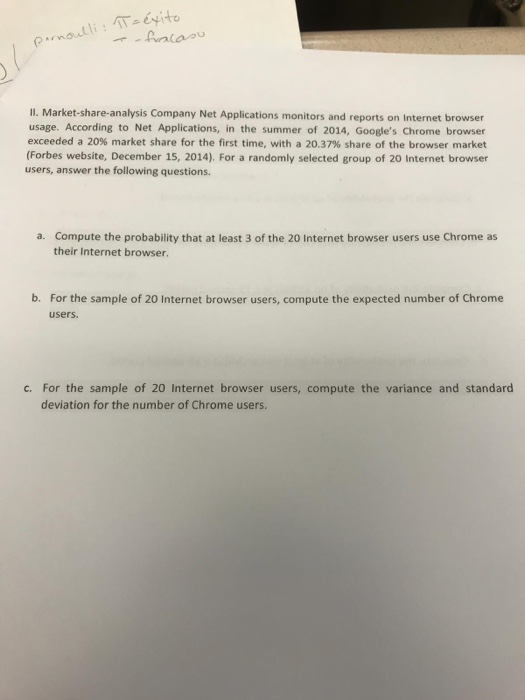 Solved ll. Market-share-analysis Company Net Applications | Chegg.com