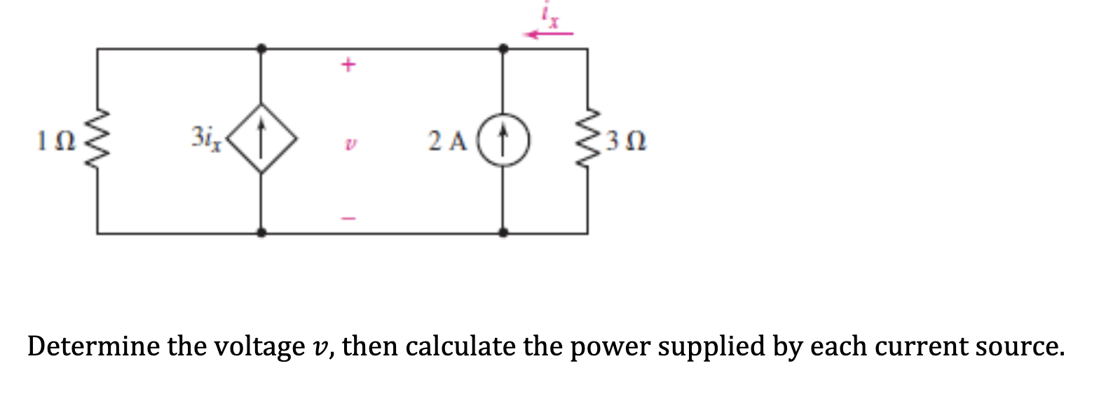 Solved 12 3i, 1 3 312 Determine the voltage v, then | Chegg.com