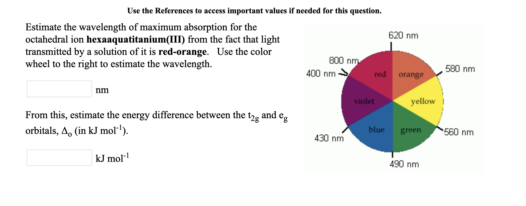 Solved Use the References to access important values if | Chegg.com