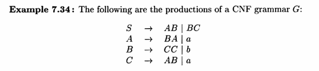 Solved Use The Cyk Algorithm To Determine If Each Of The