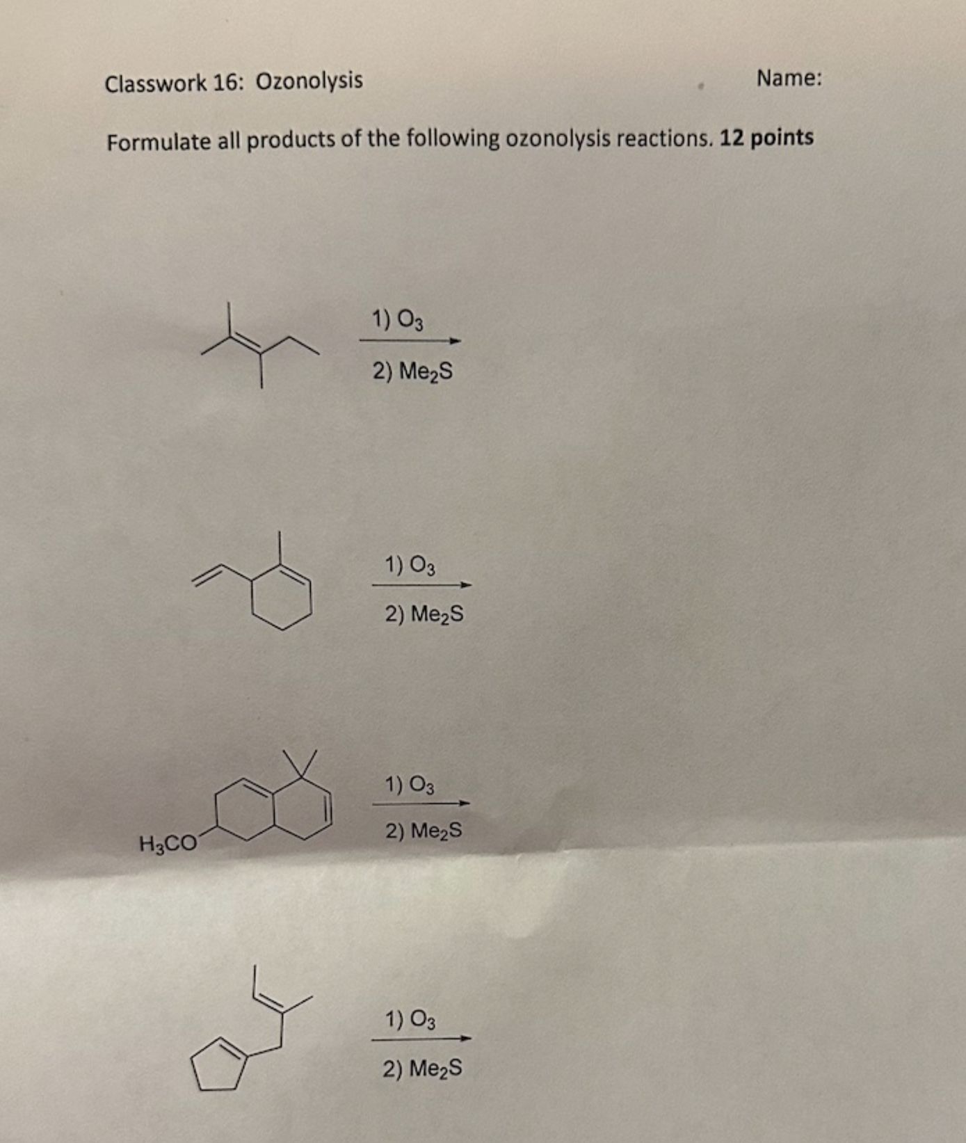 Solved formulate all the products of the following | Chegg.com