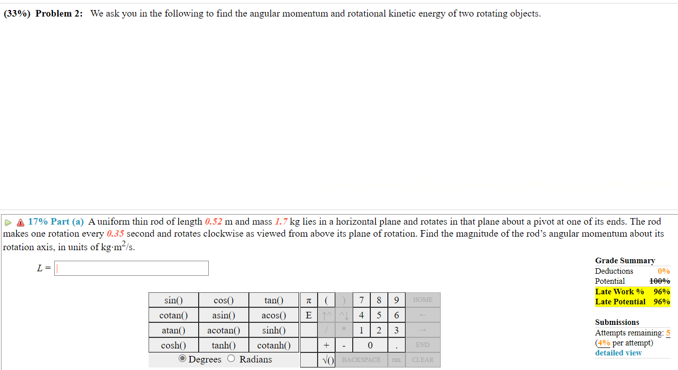 Solved (33\%) Problem 2: We ask you in the following to find | Chegg.com