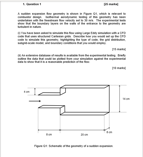 Solved A sudden expansion flow geometry is shown in Figure | Chegg.com