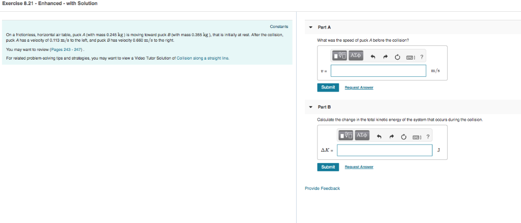Solved Exercise 8.21-Enhanced-with Solution Constants Part A | Chegg.com