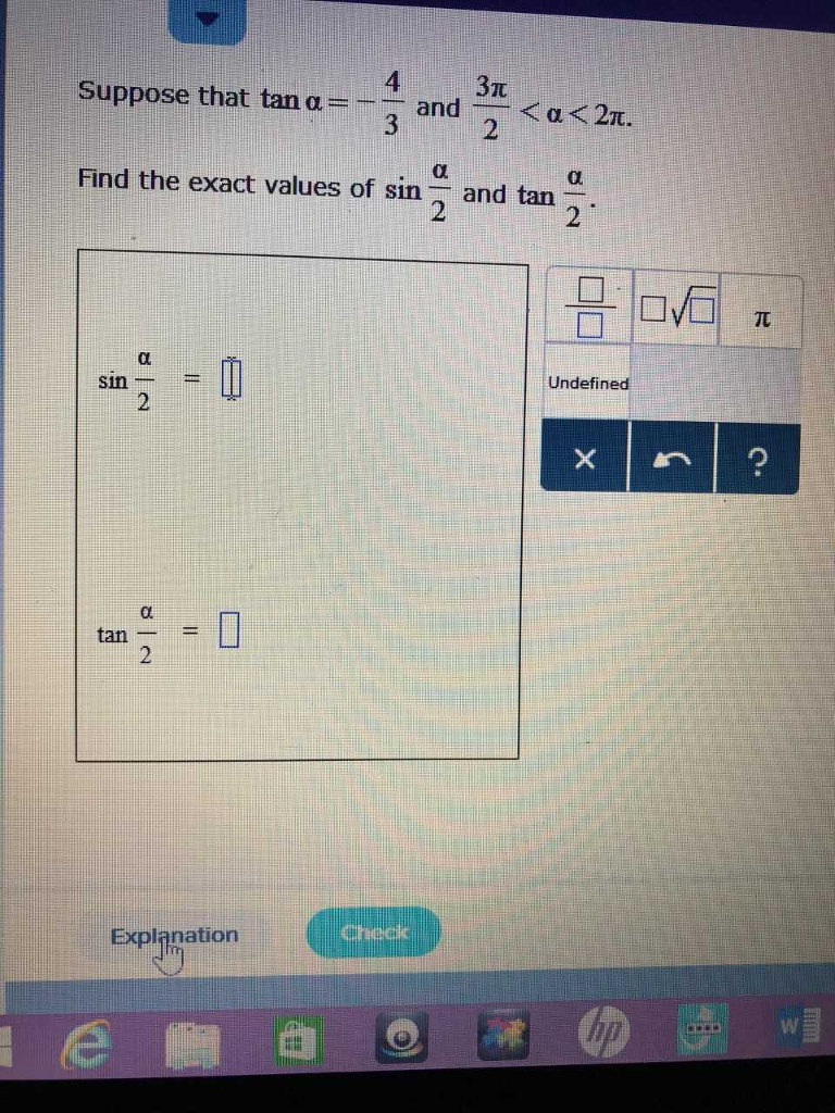 Solved 4 31 suppose that tana-=-3 and?