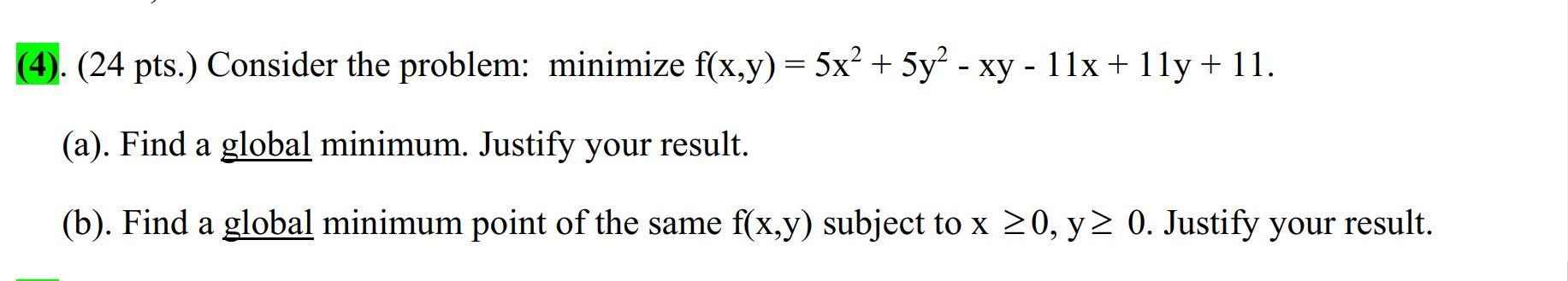 Solved This is a non-linear optimization problem. I need the | Chegg.com