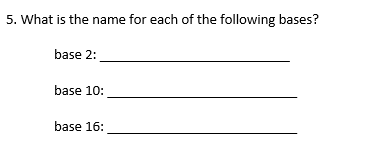 Solved What is the name for each of the following bases? | Chegg.com