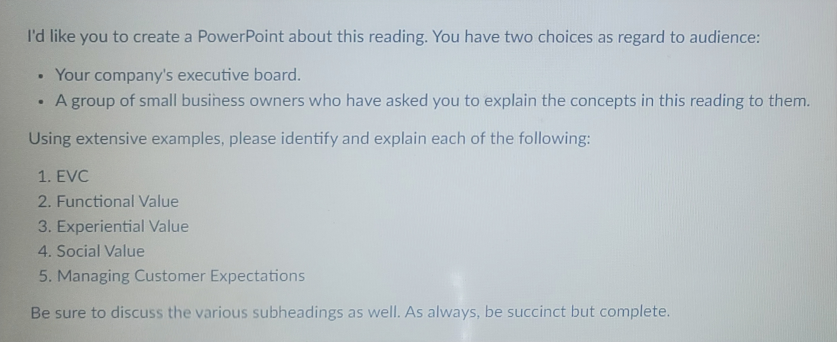 Solved I'd like you to create a PowerPoint about this | Chegg.com