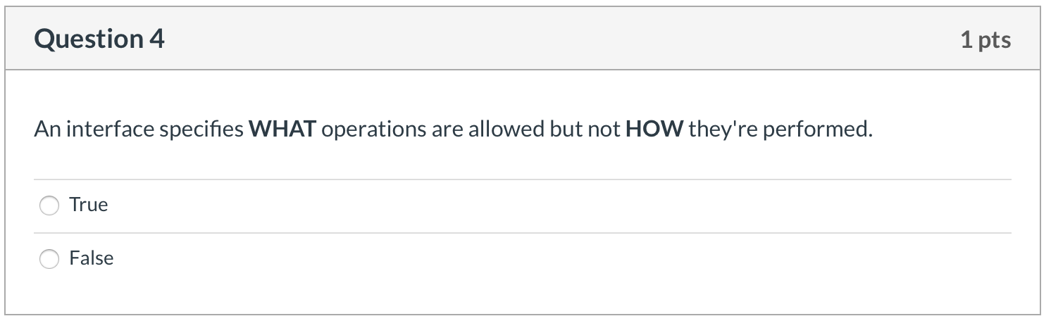Solved Question 1 Polymorphism Simplifies Programming O 2223