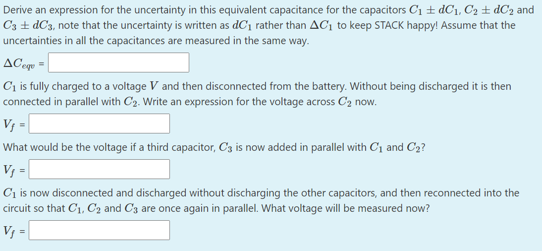 Solved Derive an expression for the uncertainty in this | Chegg.com