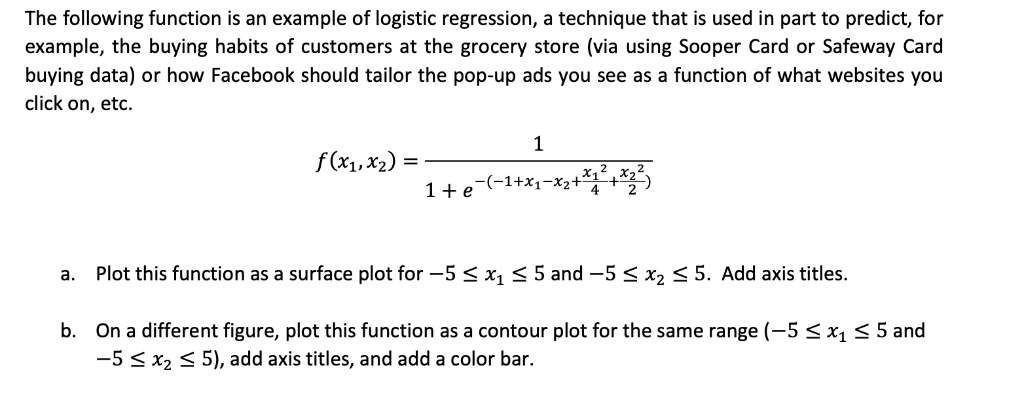 The following function is an example of logistic | Chegg.com