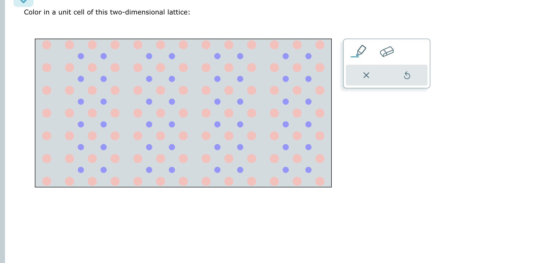 Solved Color in a unit cell of this two-dimensional lattice: | Chegg.com