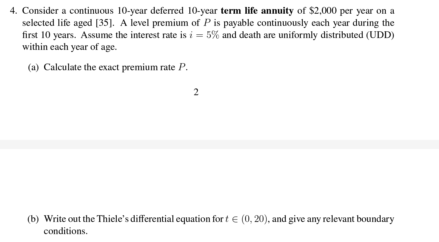 Solved Consider a continuous 10 -year deferred 10 -year term | Chegg.com