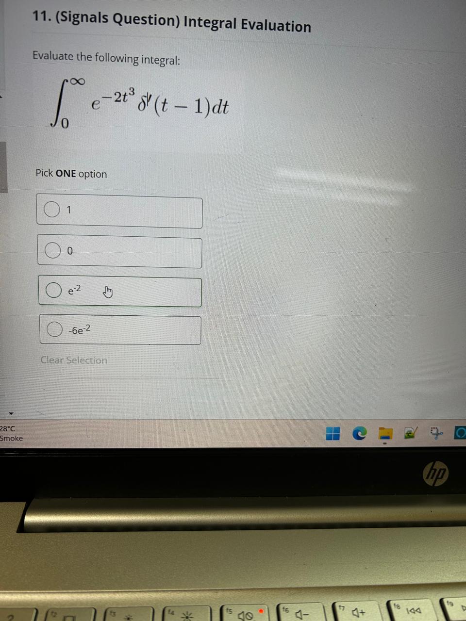 Solved (Signals Question) ﻿Integral EvaluationEvaluate the | Chegg.com