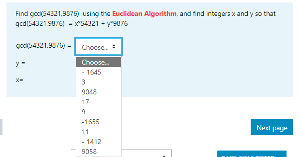 Solved Find ged(54321,9876) using the Euclidean Algorithm, | Chegg.com