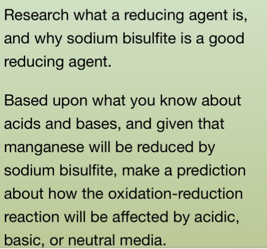 Solved Research what a reducing agent is, and why sodium | Chegg.com