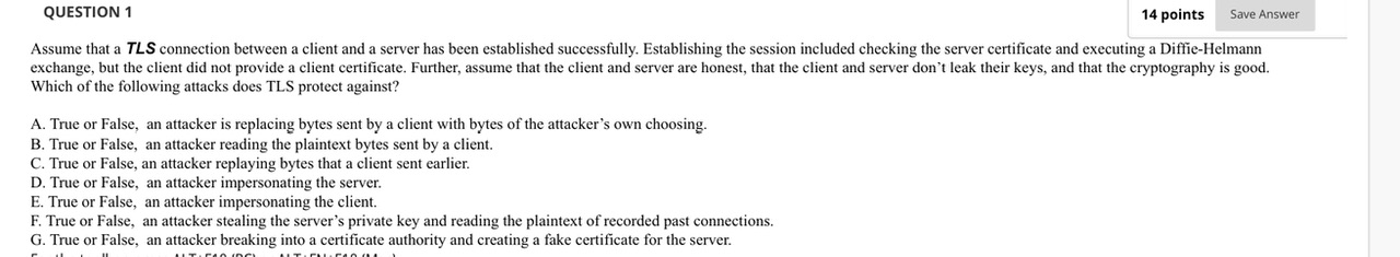 Solved QUESTION 114 ﻿pointsWhich of the following attacks | Chegg.com