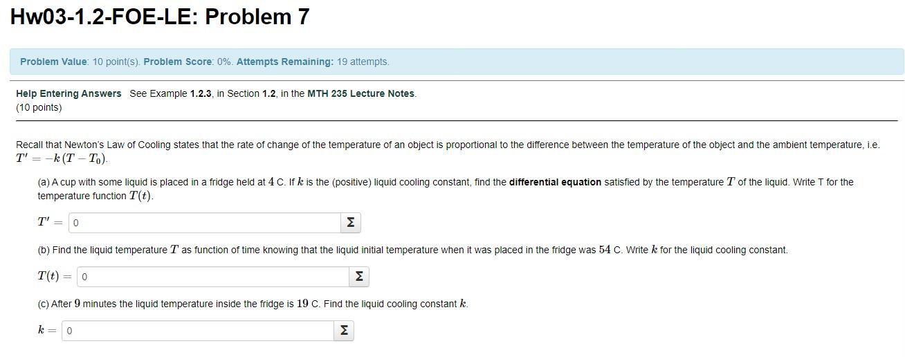 Solved Hw03-1.2-FOE-LE: Problem 7 Problem Value: | Chegg.com