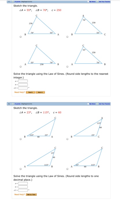 Solved Use the Law of Sines to find the indicated side. | Chegg.com