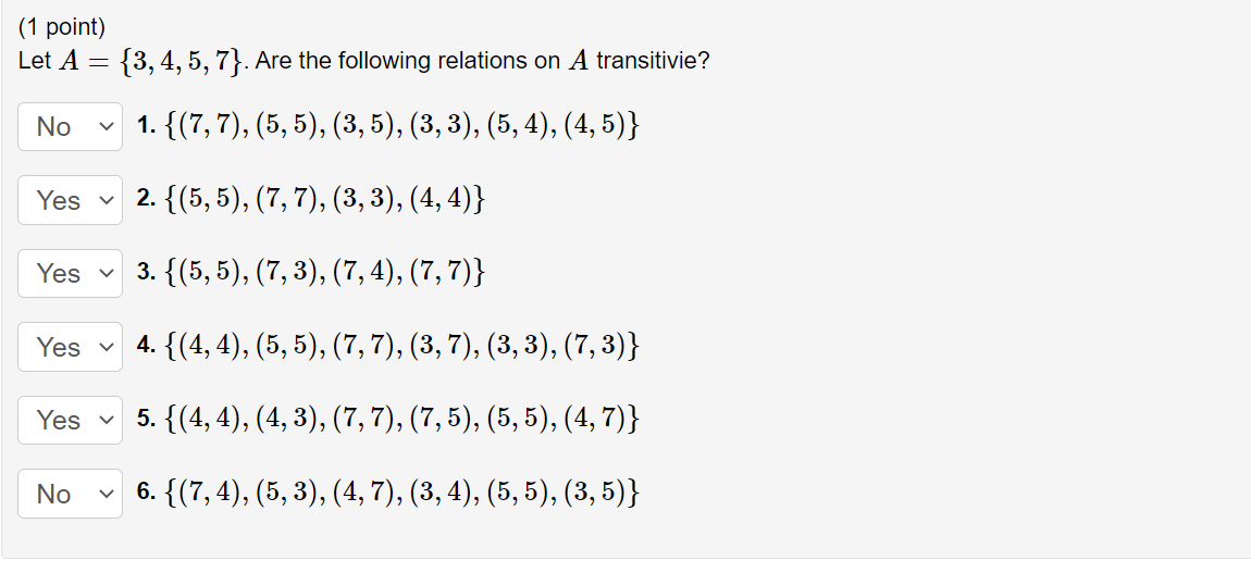 Solved Please explain how to find the transitive relation | Chegg.com