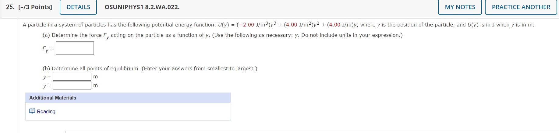Solved [-/3 Points]\\nOSUNIPHYS1 8.2.WA.022.\\n(a) Determine | Chegg.com