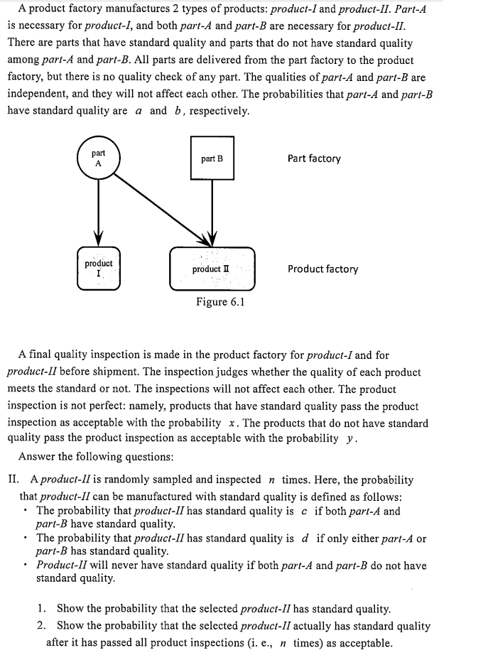 Solved A product factory manufactures 2 types of products: | Chegg.com