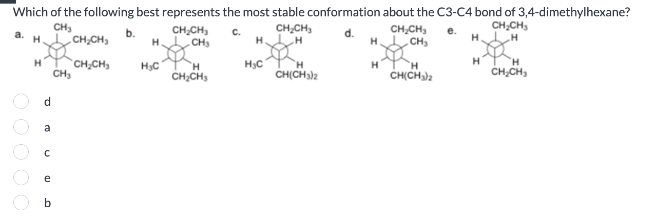 Solved Which of the following best represents the most | Chegg.com