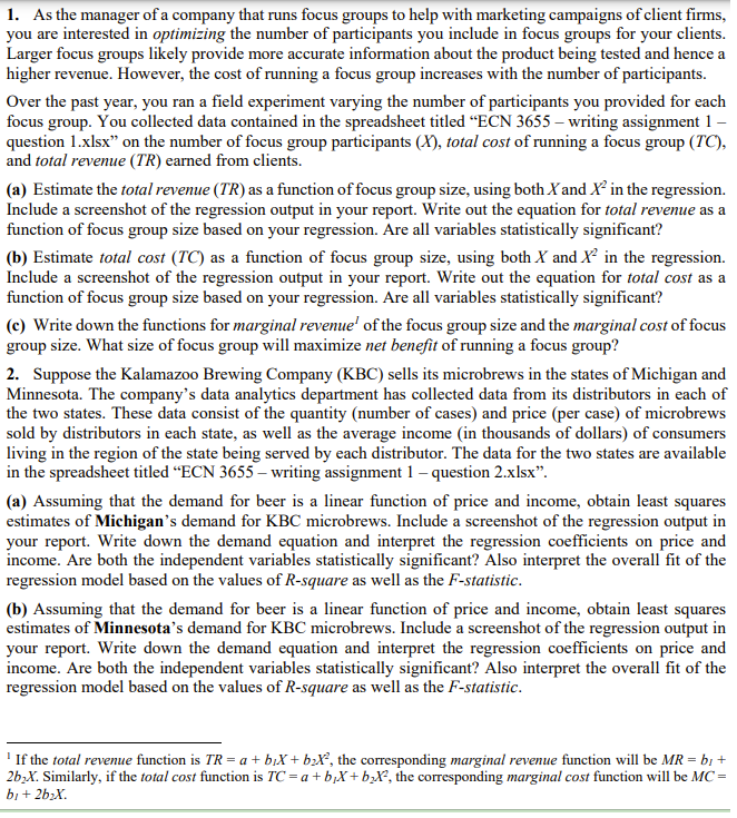 Solved you are interested in optimizing the number of | Chegg.com