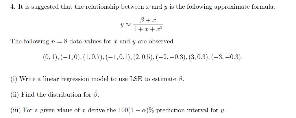 Solved 4. It is suggested that the relationship between r | Chegg.com