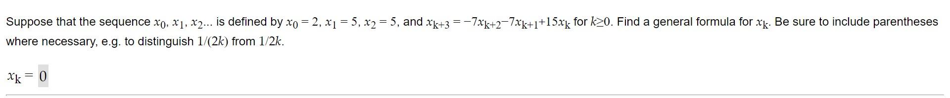 Solved Suppose that the sequence x0,x1,x2… is defined by | Chegg.com