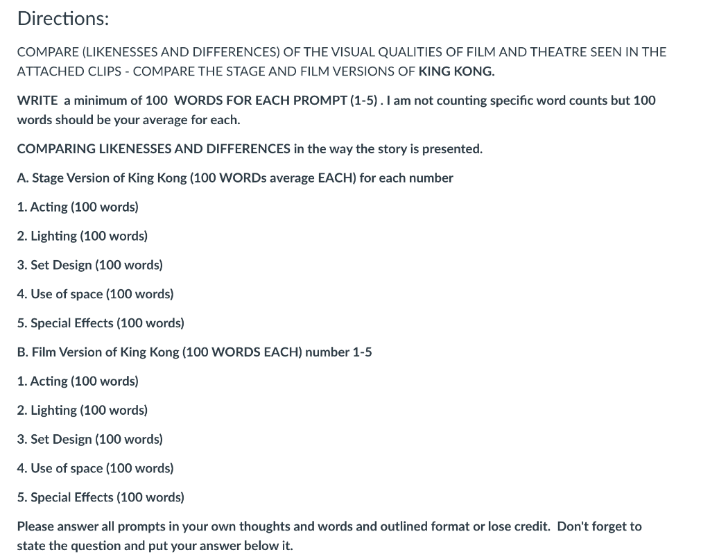 COMPARE (LIKENESSES AND DIFFERENCES) OF THE VISUAL | Chegg.com