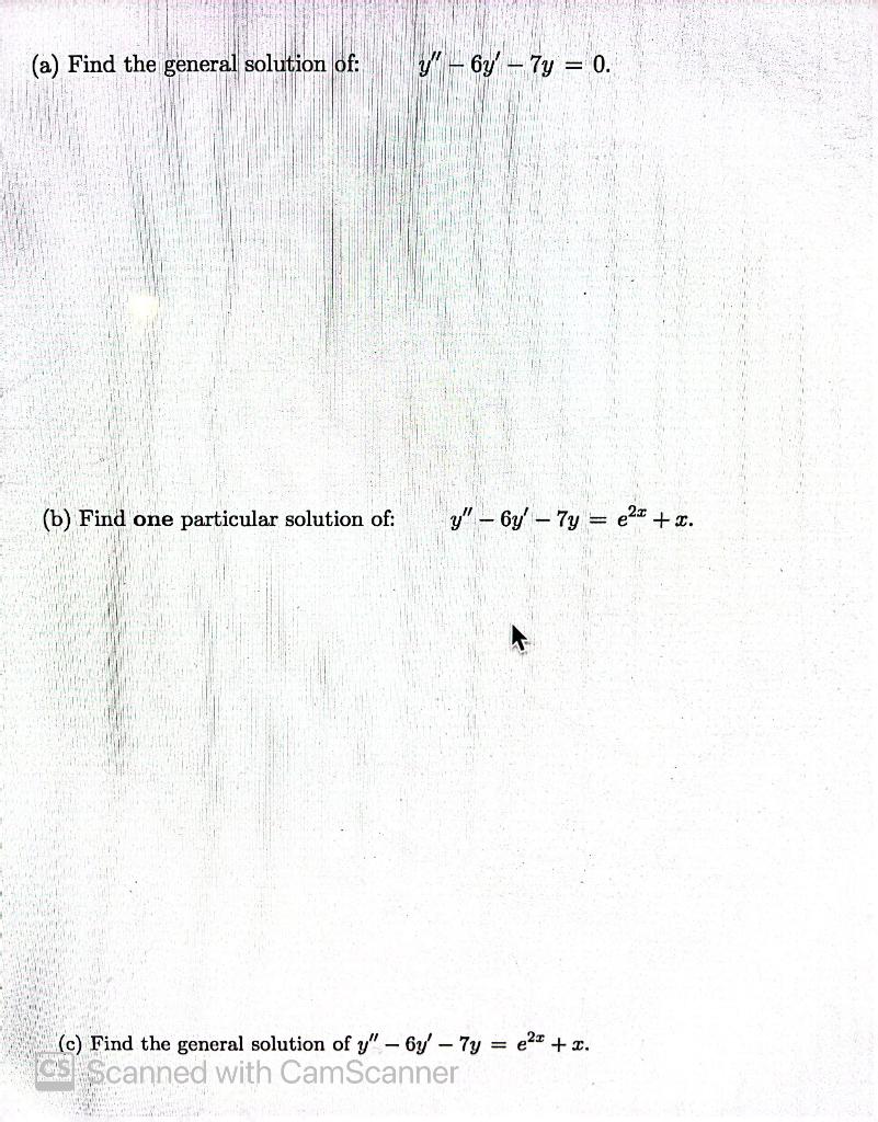 Solved These are all part of one problem. Please show each | Chegg.com