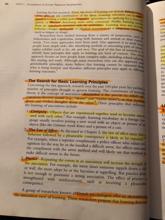 Solved CHAPTER 3 Learning and HRD 67 Learning is a vital | Chegg.com