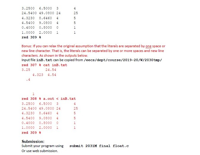 Solved 1 Problem 1 Specification Complete An Ansi C