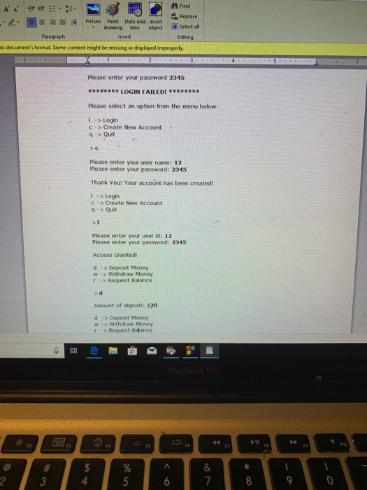Solved of this document's format. Some content might be | Chegg.com