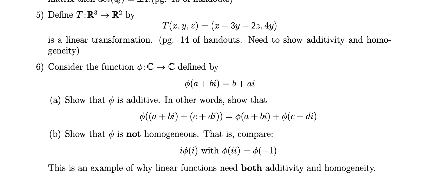 Solved 1) If the following is a linear transformation (grid | Chegg.com