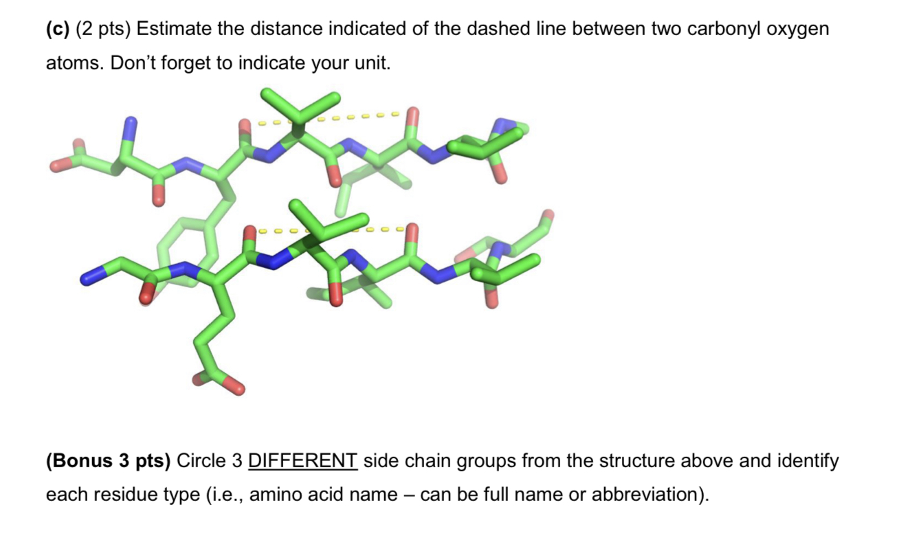 Solved (c) (2 pts) Estimate the distance indicated of the | Chegg.com