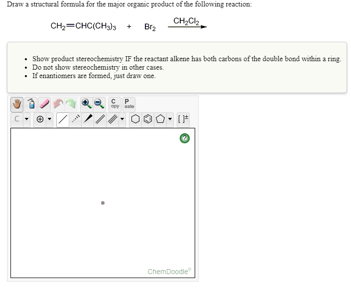 Draw a structural formula for the major organic | Chegg.com