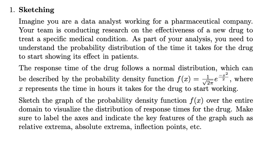 Solved Sketch the graph of the probability density function | Chegg.com