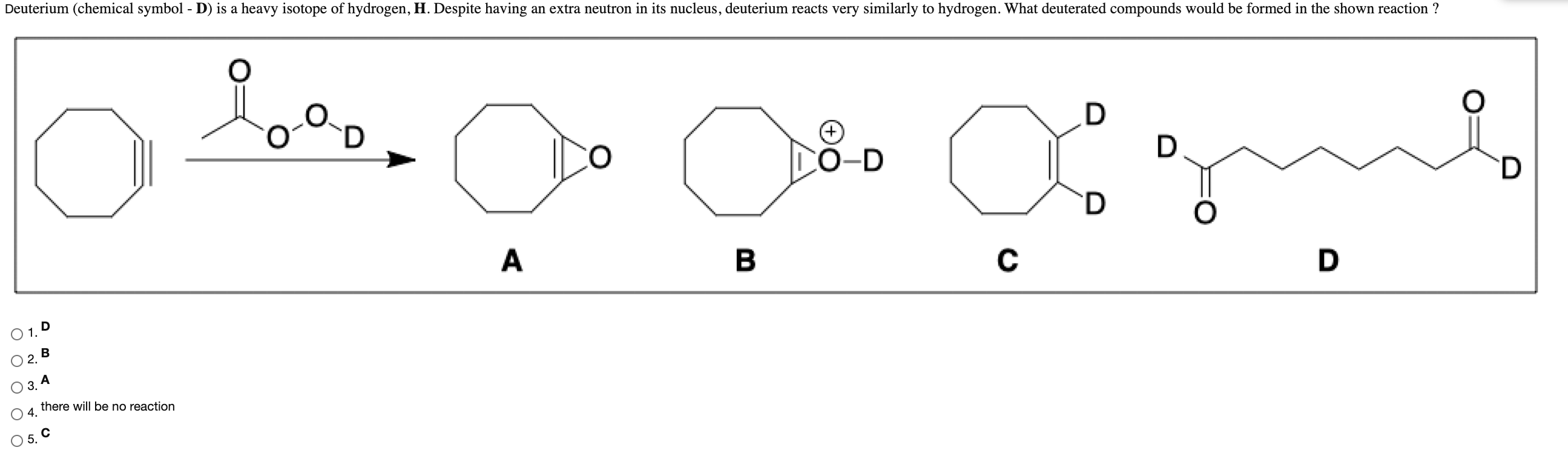 Solved Deuterium (chemical symbol - D) is a heavy isotope of | Chegg.com