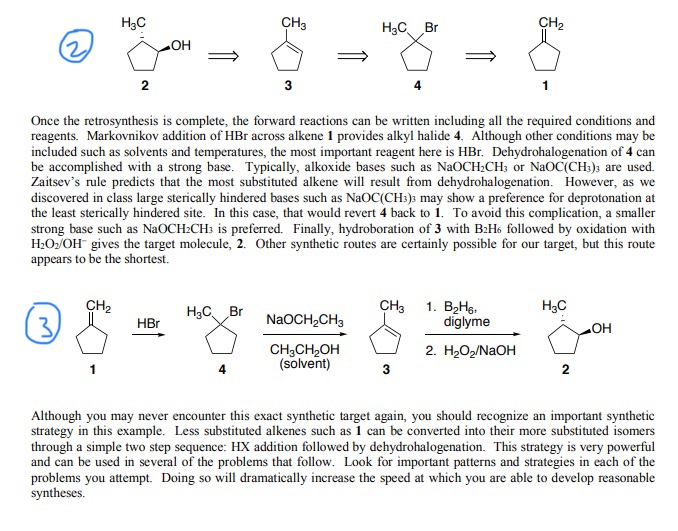 Organic Chemistry Synthesis practice Part 2: I | Chegg.com