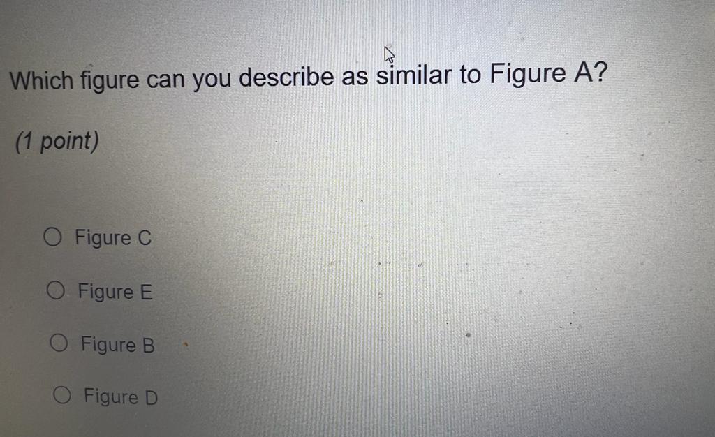 Solved Which figure can you describe as similar to Figure A | Chegg.com