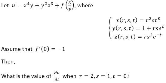 Solved Let u=x4y+y2z3+f(yx), where | Chegg.com