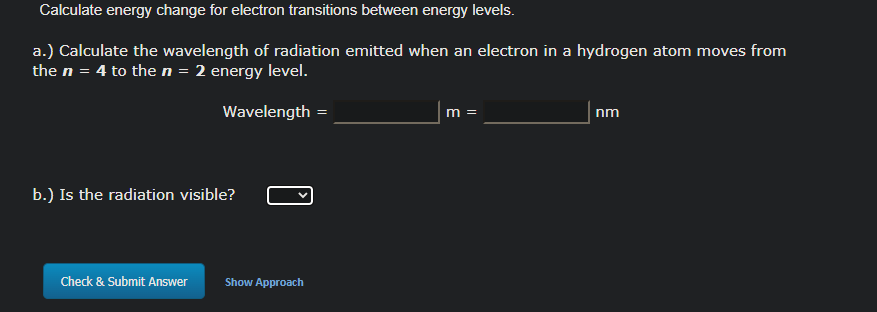 Solved Calculate energy change for electron transitions | Chegg.com
