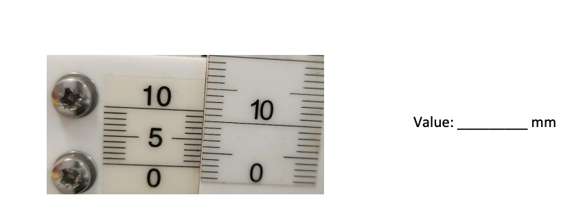 Solved Value: mm | Chegg.com