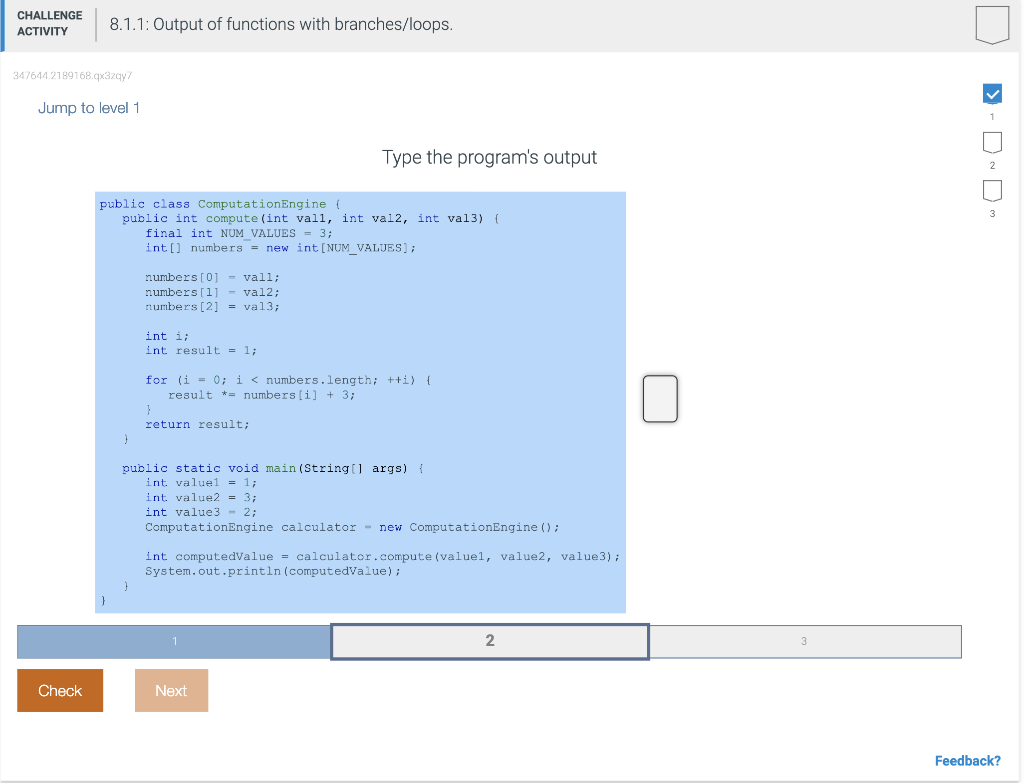Solved CHALLENGE ACTIVITY 8.1.1: Output of functions with | Chegg.com